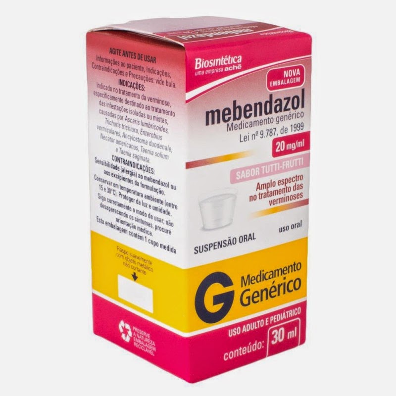 ANVISA SUSPENDE COMÉRCIO E USO DE LOTES DO MEDICAMENTO MEBENDAZOL ...