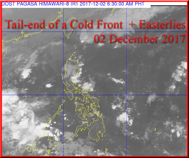 PAG-ASA WEATHER FORECAST UPDATE: Easterlies & Tail of Cold Front for 02 ...
