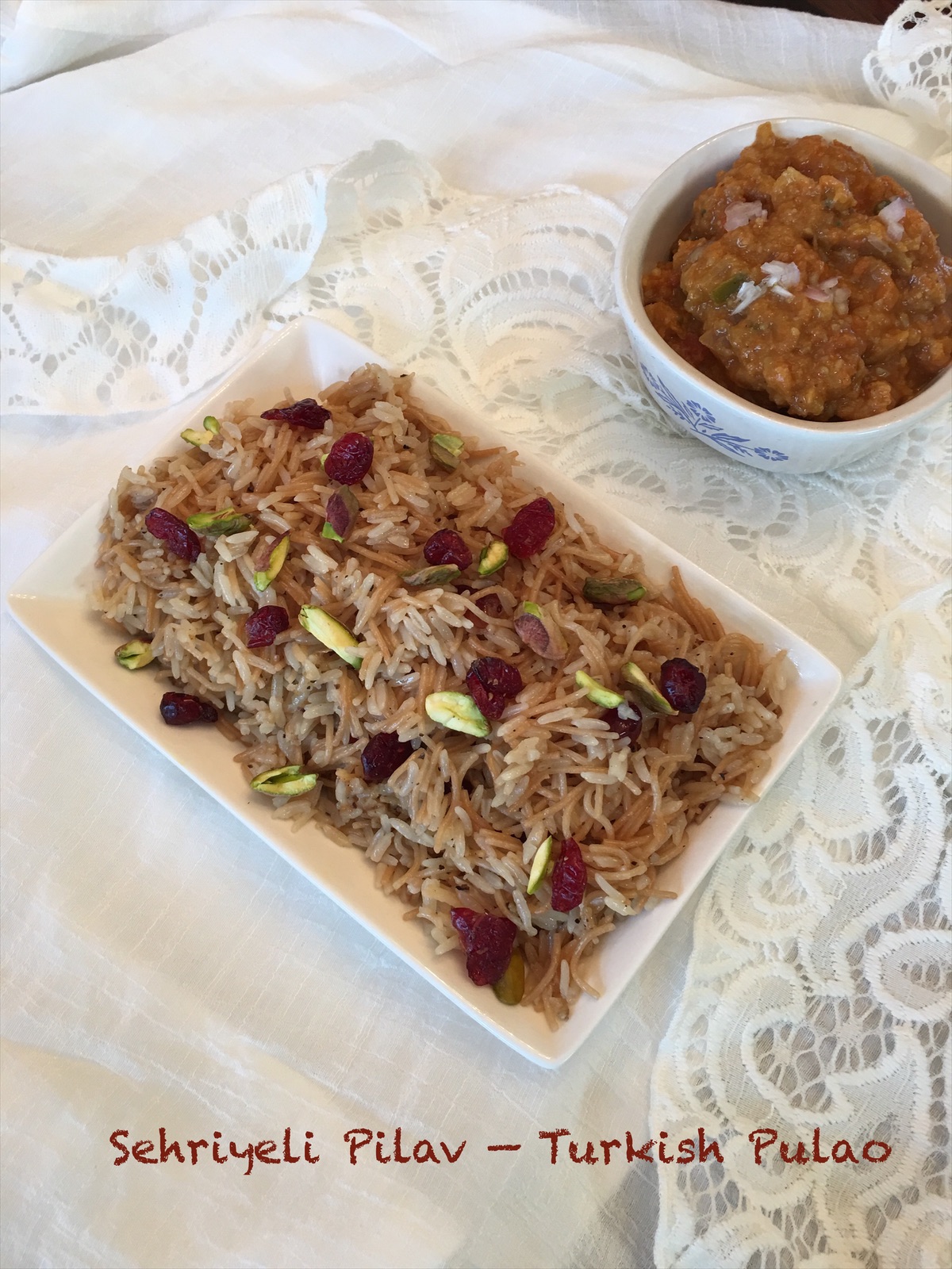 Sehriyali Pilavi --Turkish Style Rice and Orzo Pilaf - From Sushma's ...