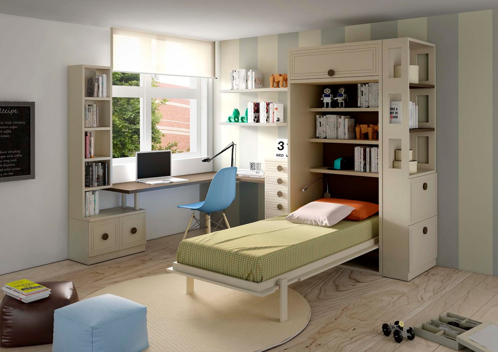 Camas abatibles y literas abatibles lacadas