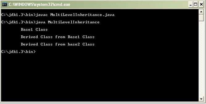 MultiLevel Inheritance in Java MultiLevel Inheritance in Java
