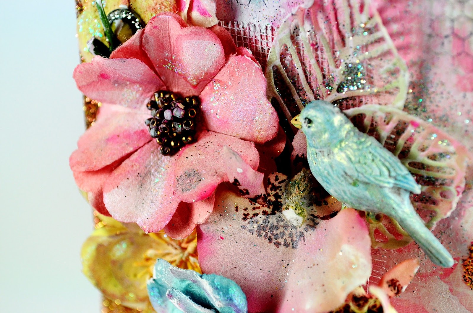 purple peanut's crafty blog: Spring Sparkles card