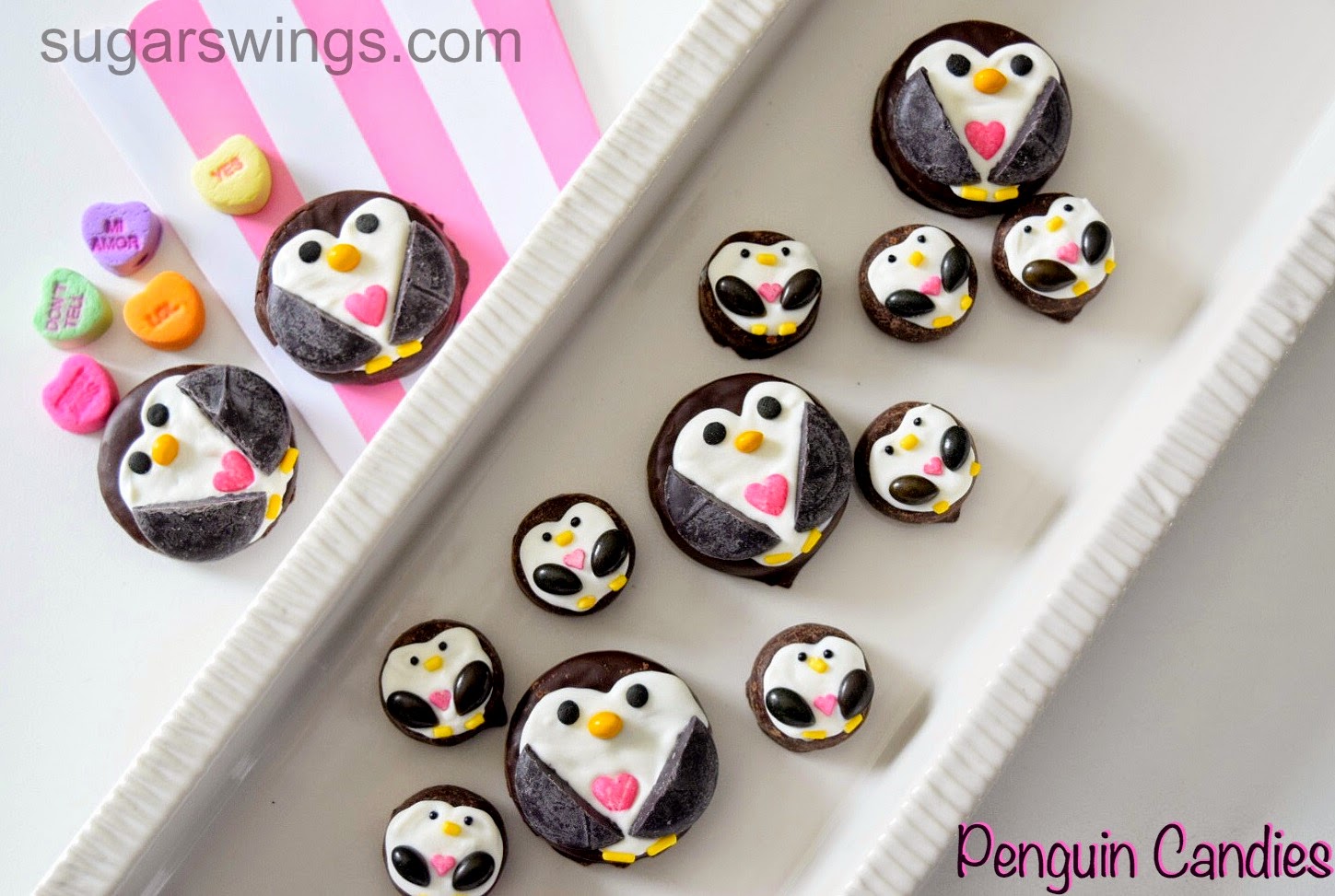Sugar Swings! Serve Some: Penguin Valentines Day Candies