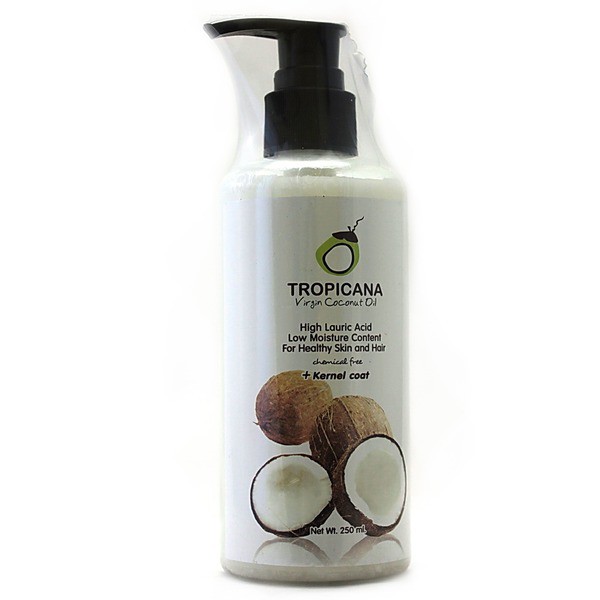 TROPICANA ORGANIC VIRGIN COLD PRESSED COCONUT OIL FOR HEALTHY SKIN AND HAIR