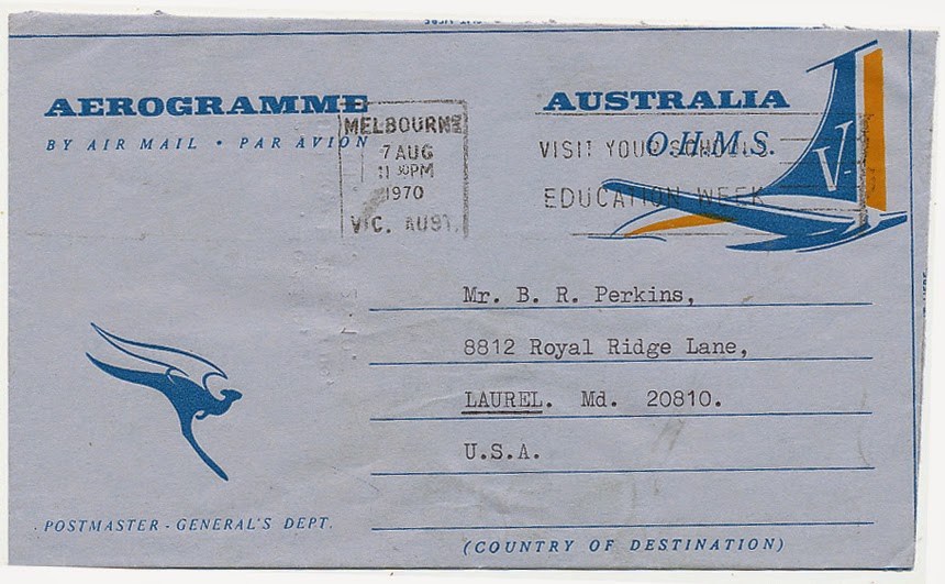 Aerogrammes & Airletters - Philatelic Archeology: Australia: OHMS ...