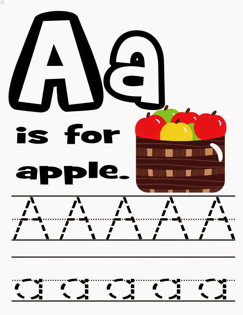 Apple Preschool Printables - Learning To Be a Mom