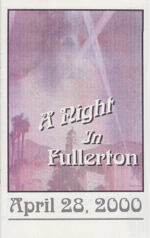 Jesse's Blog: A Night in Fullerton 1964-2009