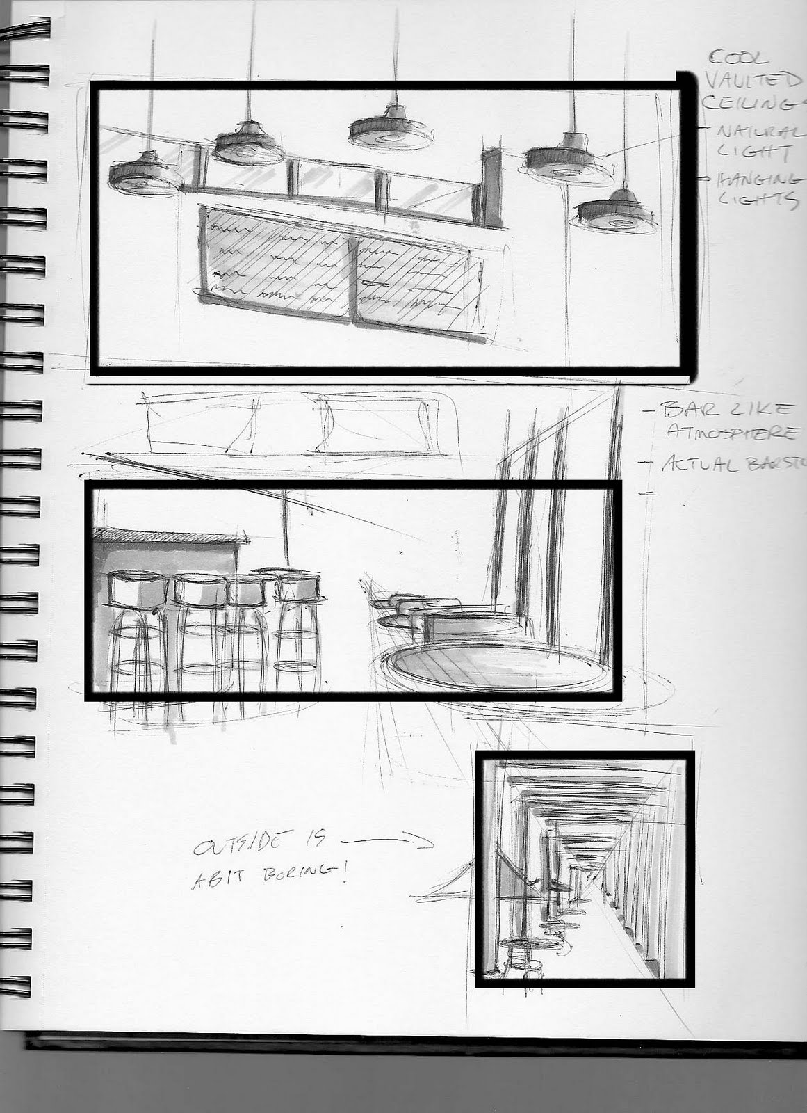 Bagel With an "N": Environment Sketching Homework Week 3 Restaurant ...
