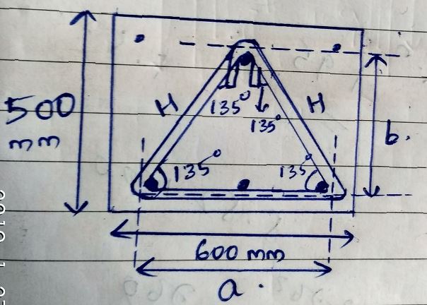 Cutting length of different shapes of stirrup