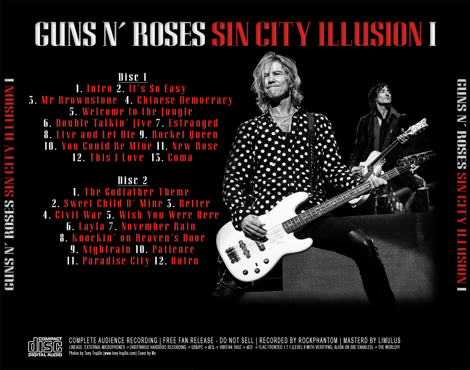 World Of BOOTLEGS: BOOTLEG : Guns N' Roses - 'Sin City Illusion I', T ...