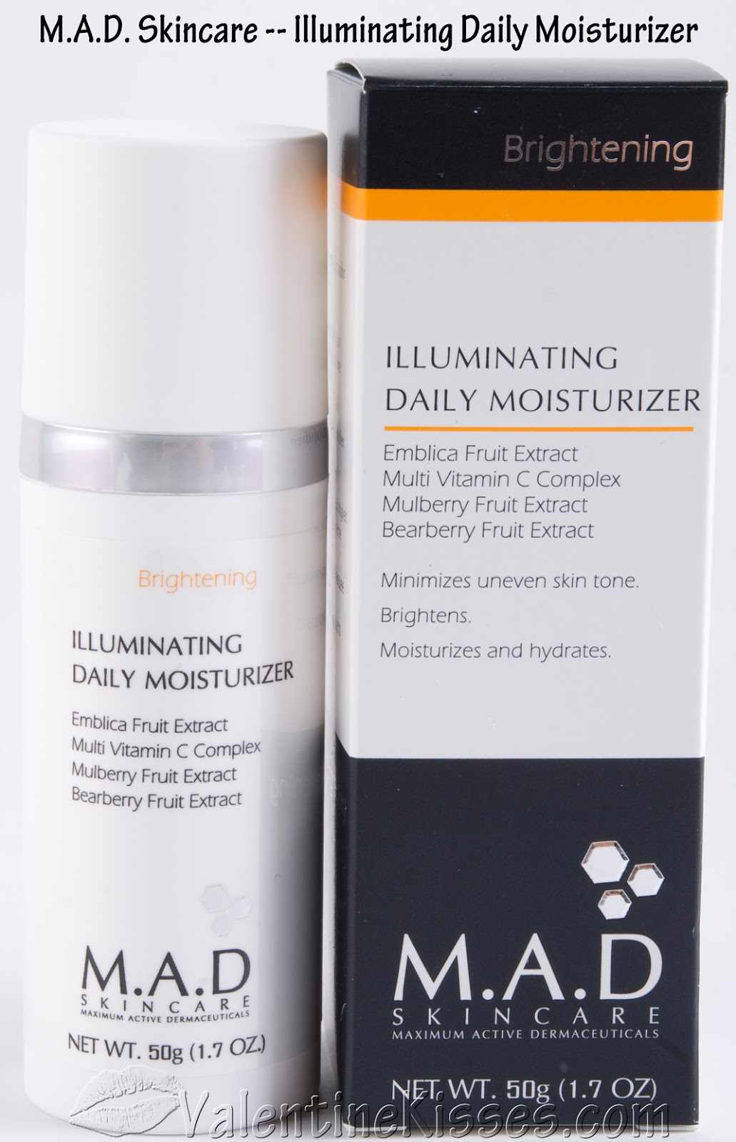 Valentine Kisses: M.A.D. Skincare - 4 products from their Brightening ...
