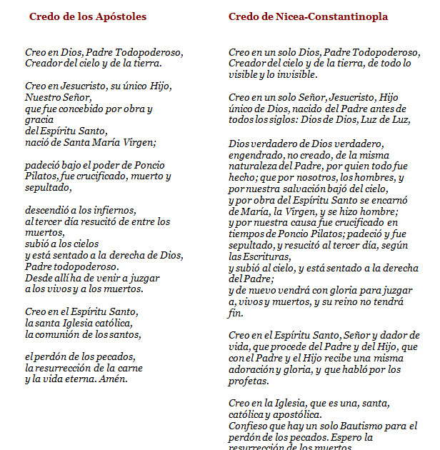 ¿PORQUE EXISTEN DOS CREDOS Y CUAL ES LA DIFERENCIA? ~ Respuestas Catolicas