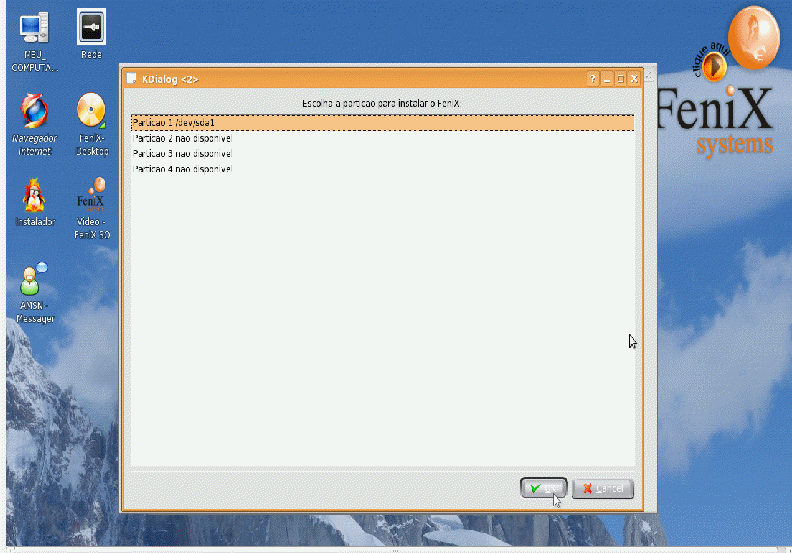 Aline Anny **: INSTALANDO O SISTEMA FENIX LINUX