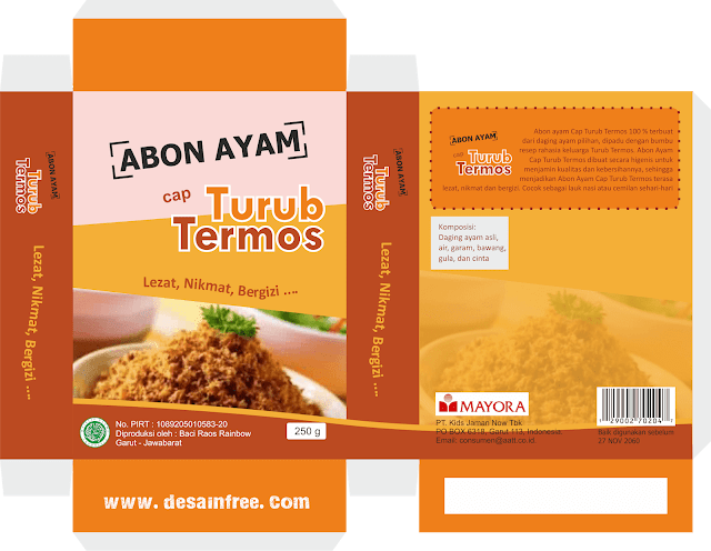 Desain Box Kemasan Makanan Keren Format CDR - Desain Free