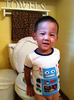 Adopting Baby Schlenner: Guess who's going on the potty??!!