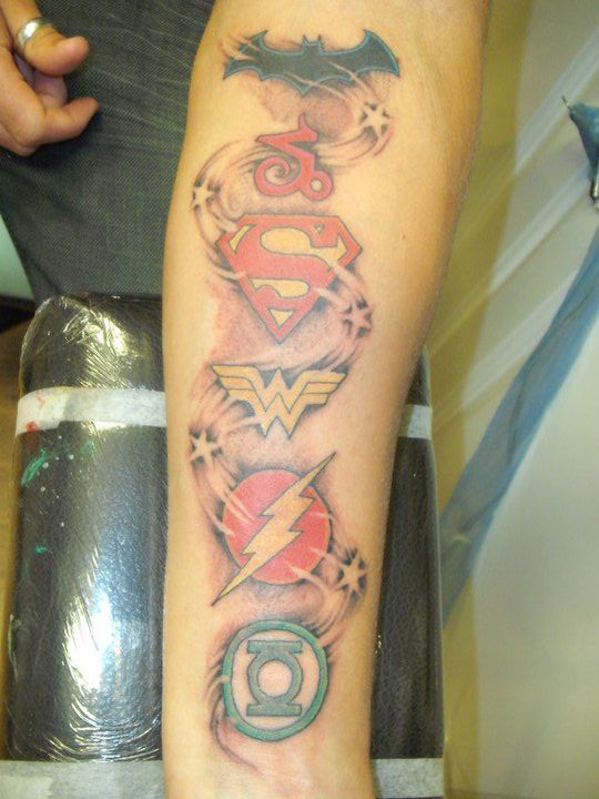 DC Entertainment Tattoos.