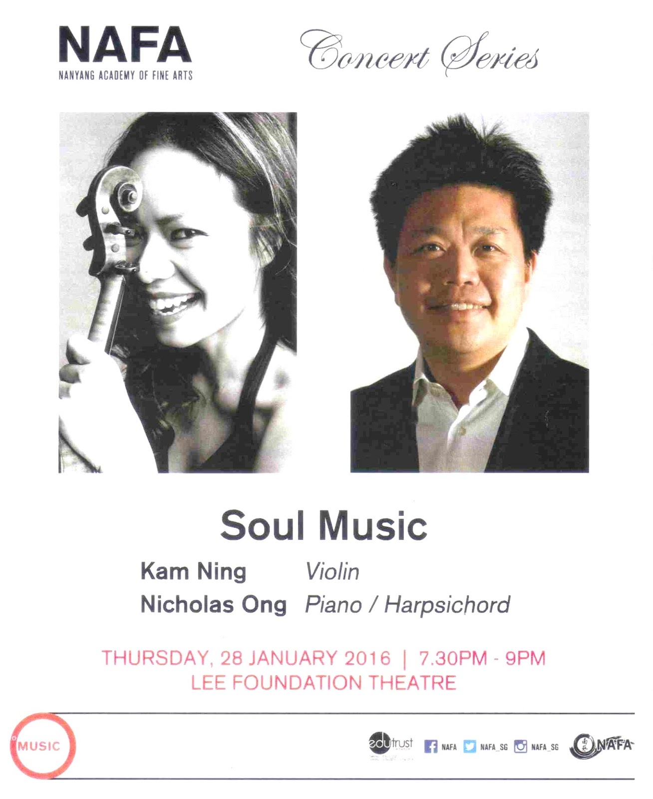 pianomania: SOUL MUSIC / KAM NING Violin Recital / Review