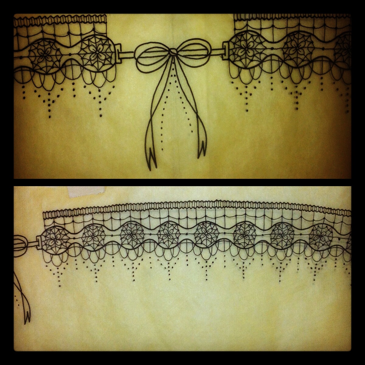 Today A Peacock . . .: Garter Tattoo