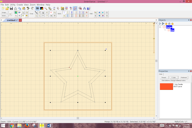 Stitching Adventure: Stitch Artist - Creating an Outline using Two Objects