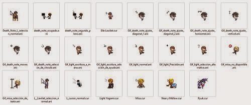 Cursores de Death Note | TEMAS Y FAVICONS