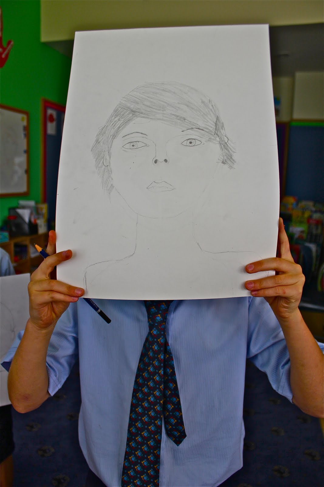 Making Our Mark: Grade 4 Self-Portraits
