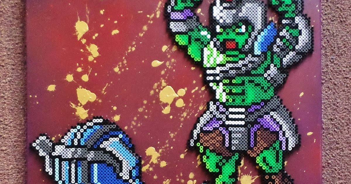 Long Black Fingers : Thor Ragnarok Canvassed Perler Beads