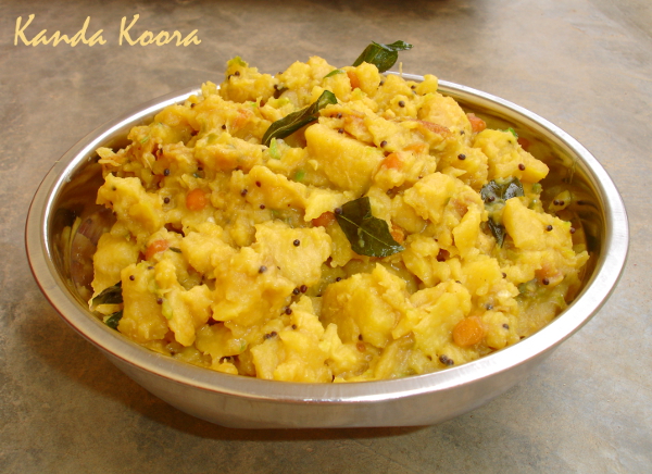 Veggie Platter: K ~ Kanda Gadda Koora