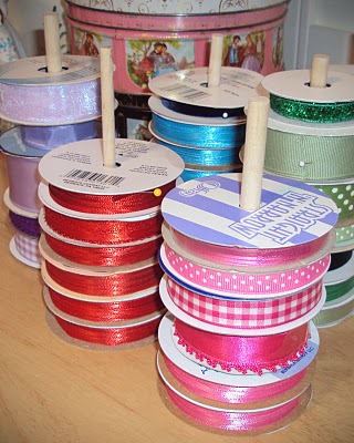 A Little Bit of Patti: 25 Inexpensive Ideas to Store Your Craft Ribbon