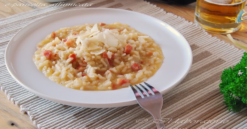IL LABORATORIO DI MARINA: ΡΙΖΟΤΟ ΜΕ ΜΠΥΡΑ ΚΑΙ ΜΠΕΪΚΟΝ // RISOTTO ALLA ...