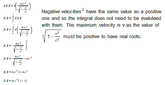 Relativistic Kinetic Energy (Integration By Parts)