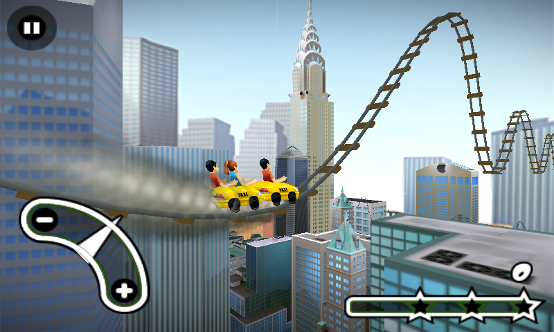 Review Game Android 3D Rollercoaster Rush NewYork - Gamers Amatir
