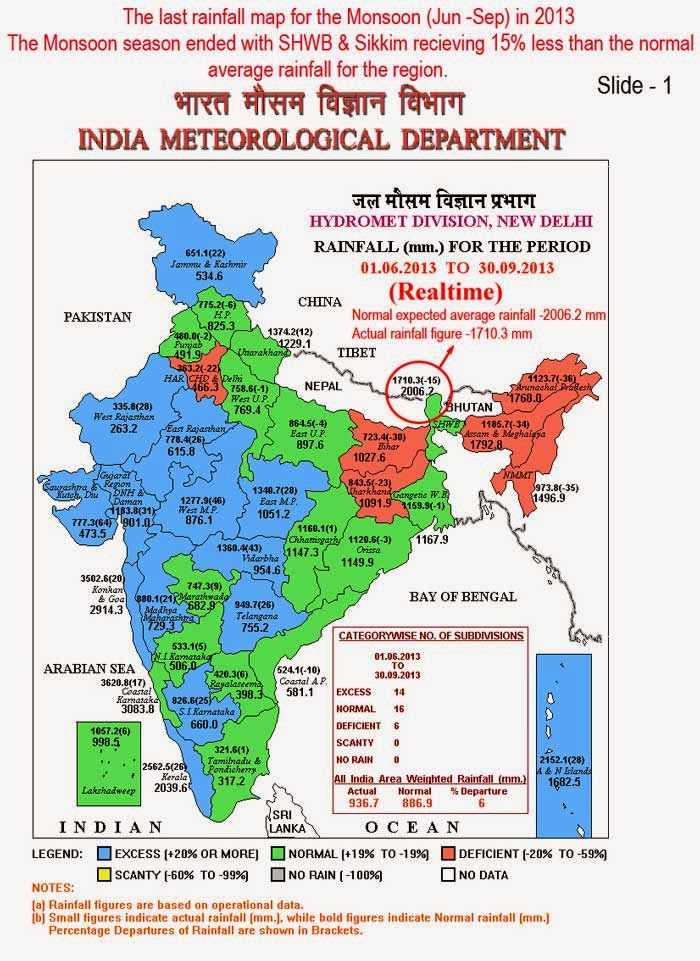 Visions of Hell: Rainfall Data for Sub Himalayan West Bengal and Sikkim ...
