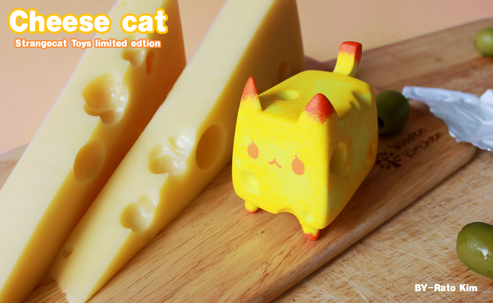 Strangecat Toys Exclusive CHEESE CAT by Rato Kim Available Only via ...