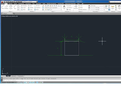 Lissette Silva Procesos Industriales: dibujo de un cuadrado en "autocad"
