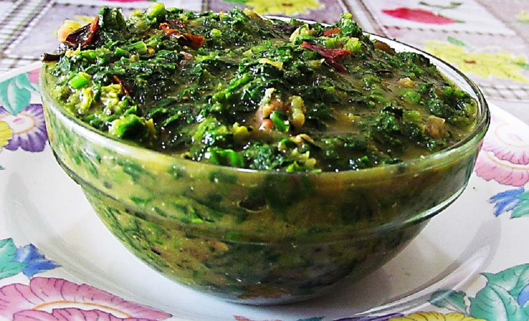 With Love from Mom's Kitchen: Palak Ka Kapa ( Kumauni style Spinach ...