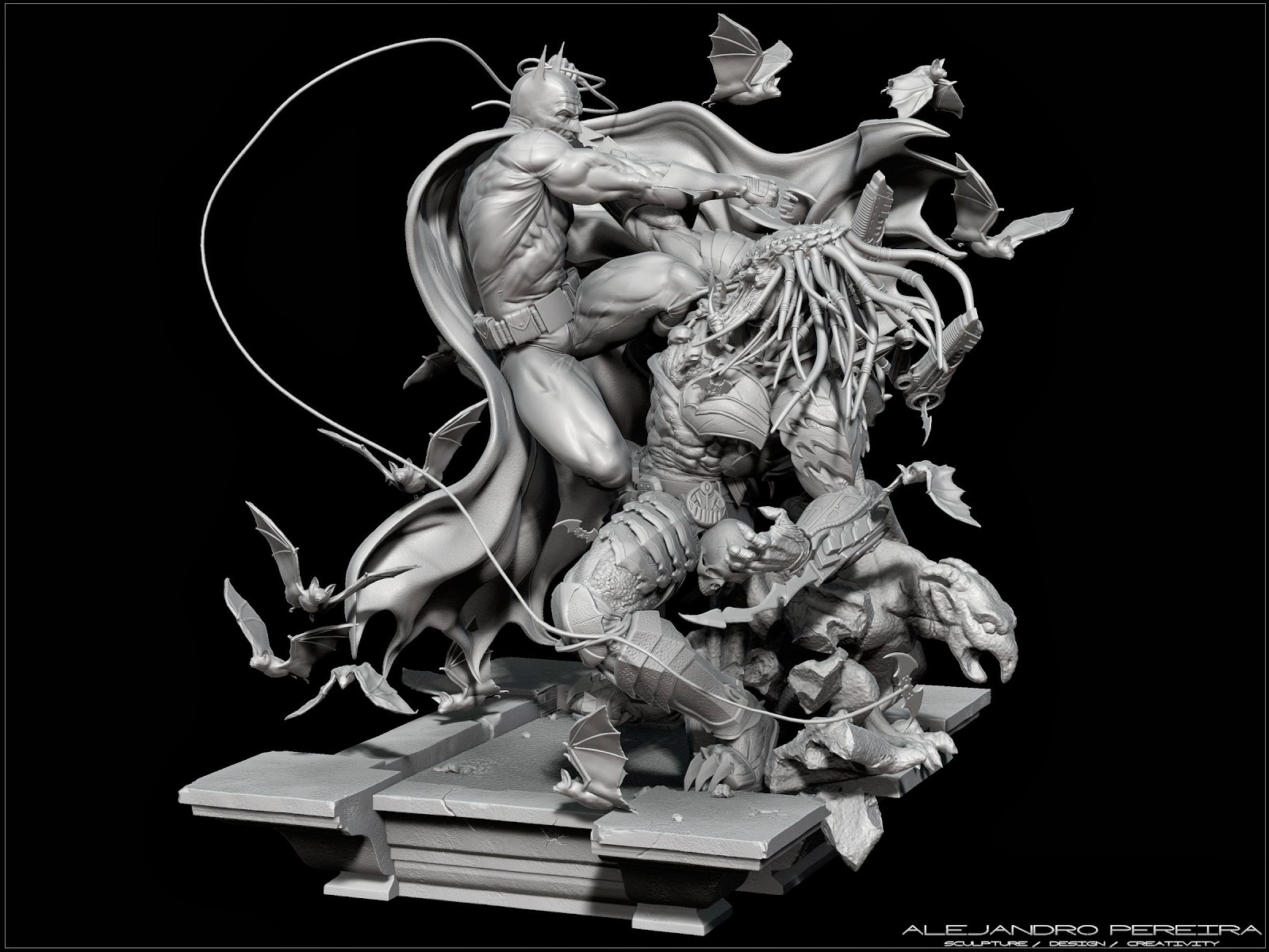 Some amazing 3d/CG Superhero sculptures by Alejandro Pereira. - Viral ...
