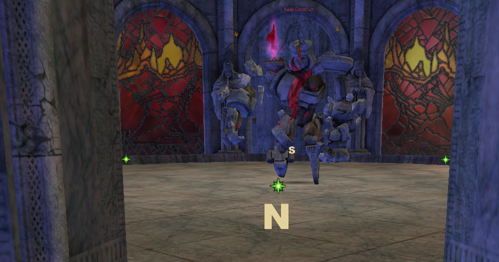 Guild Wars 2 Tactical Overlay: Keep Construct arena markers and health bar