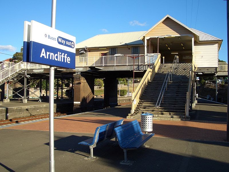 Sydney - City and Suburbs: Arncliffe, railway station