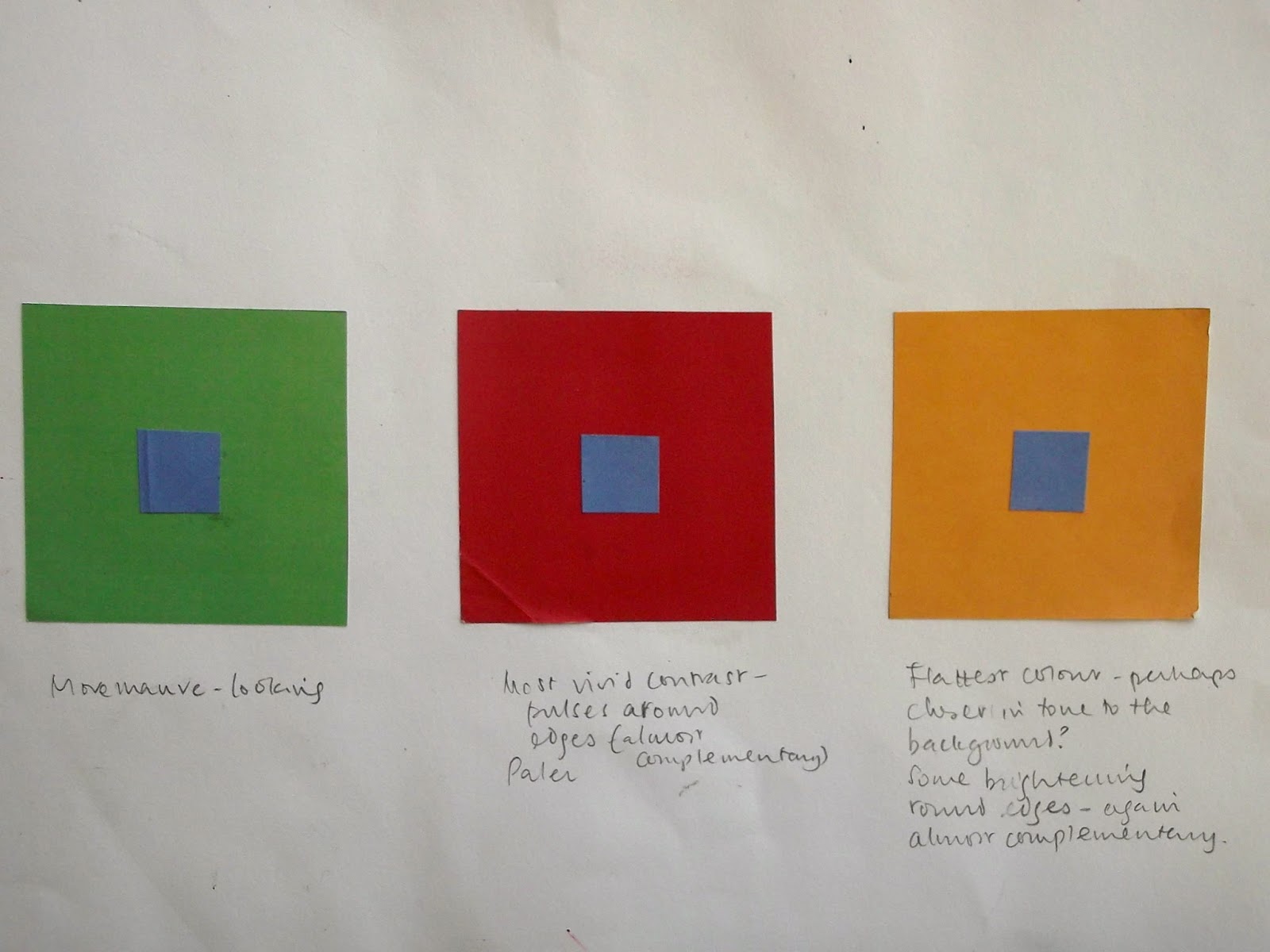 mytexturedworld: Textiles 1 Stage 2 Colour squares