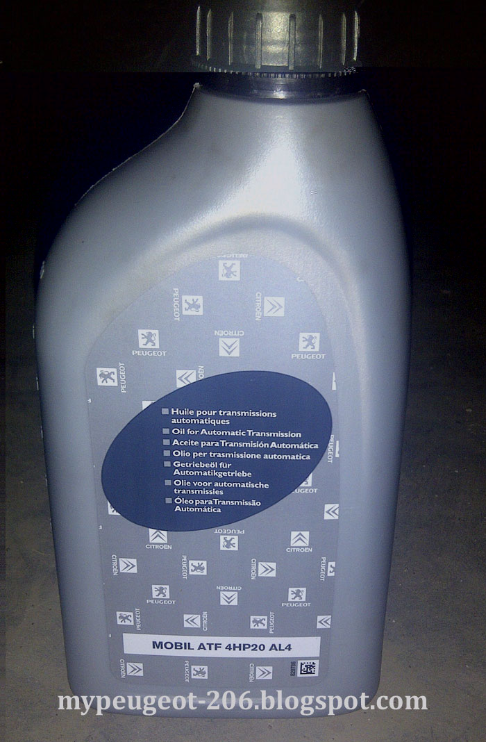 Peugeot 206: Oli matic peugeot 206 berubah model