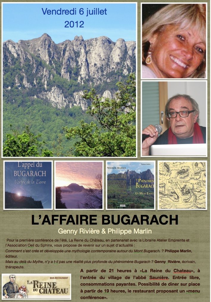 Le Bibliothécaire: L'AFFAIRE BUGARACH, LE 6 JUILLET A RLC