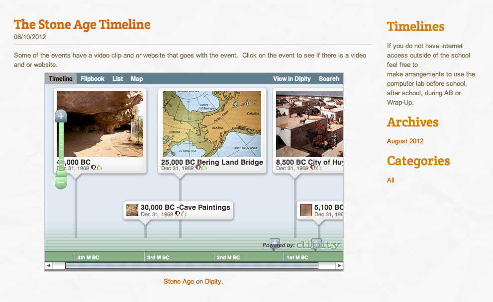 Diary of a Techie Chick: Interactive Timelines Dipity Style
