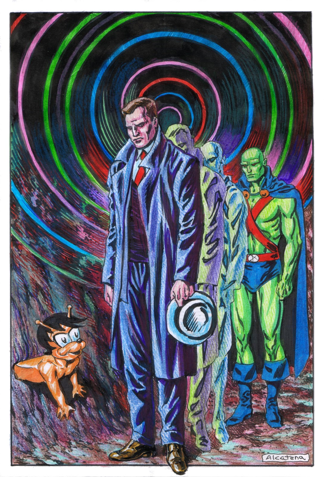Superheroes x alcatena: El Detective Marciano / Martian Manhunter