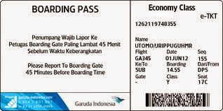 Mengenal Boarding Pass Beberapa Maskapai Domestik | INDO TIKET