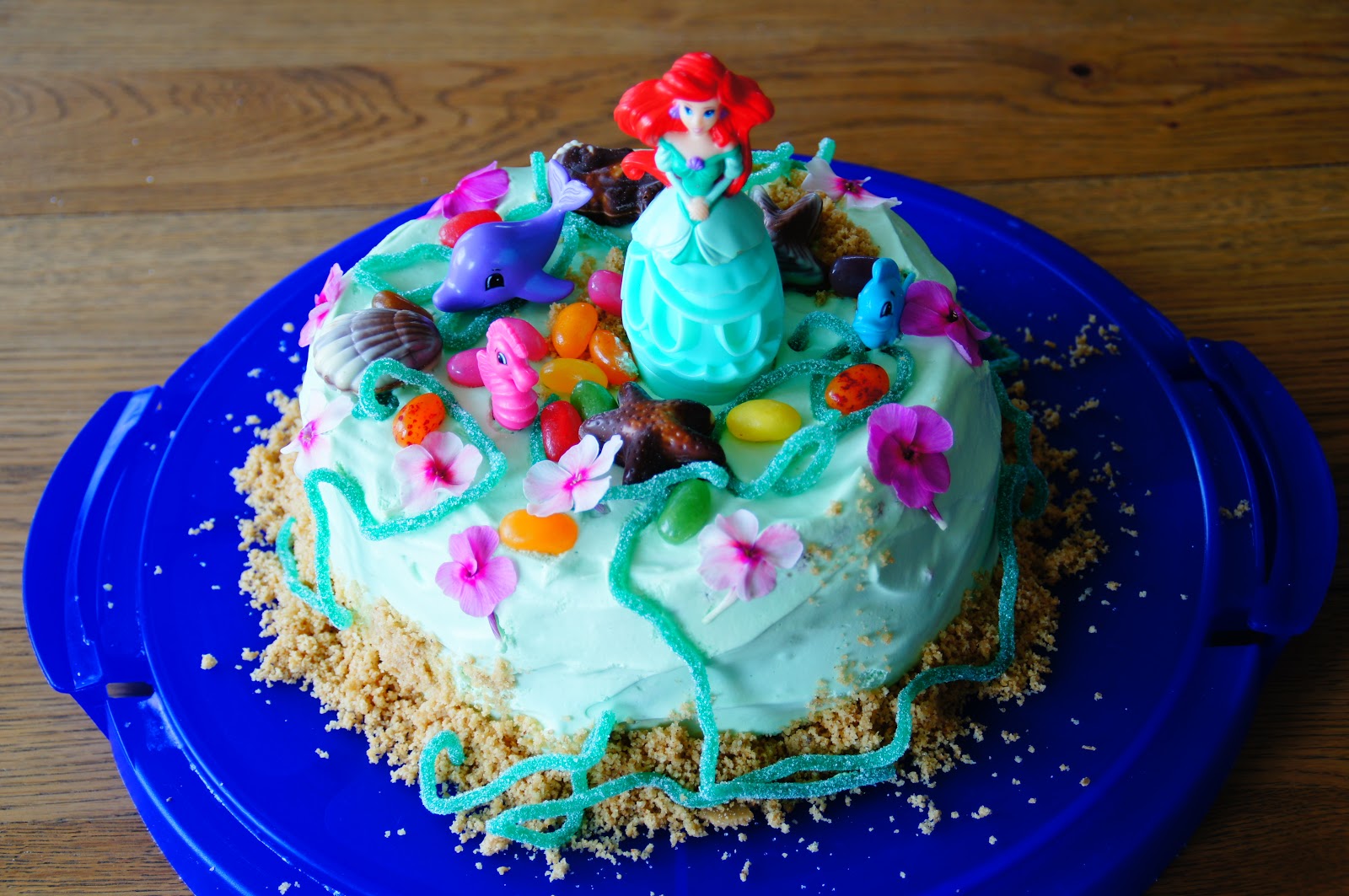 tort mała syrenka Arielka / Ariel little mermaid cake DIY - tanasza