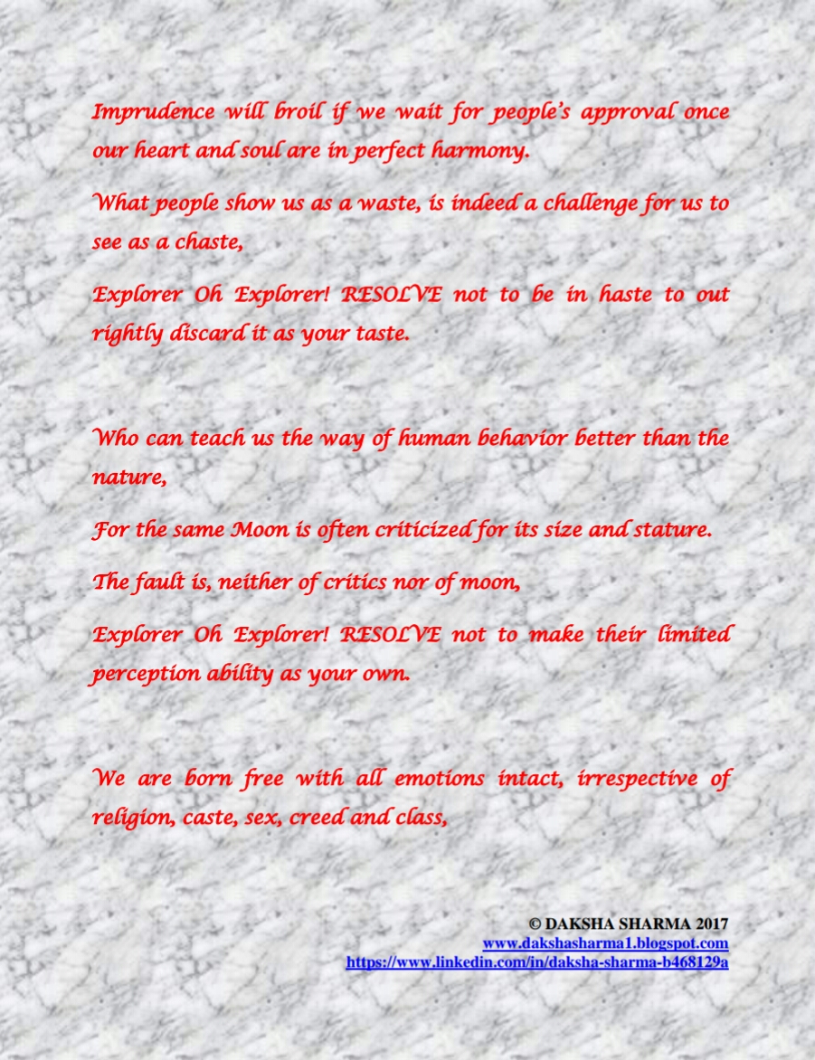 THE SOCIO-LEGAL FOOD FOR THOUGHT: RESOLVE- POEM ON THE OCCASION OF ...