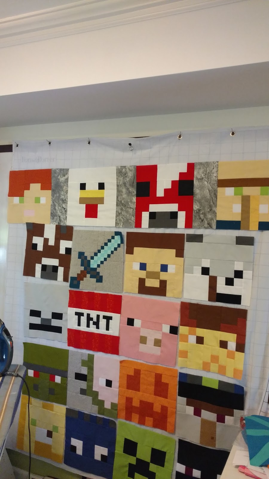 Some cook, I sew: creativity brings joy: Ta Da! Minecraft top completed!!!