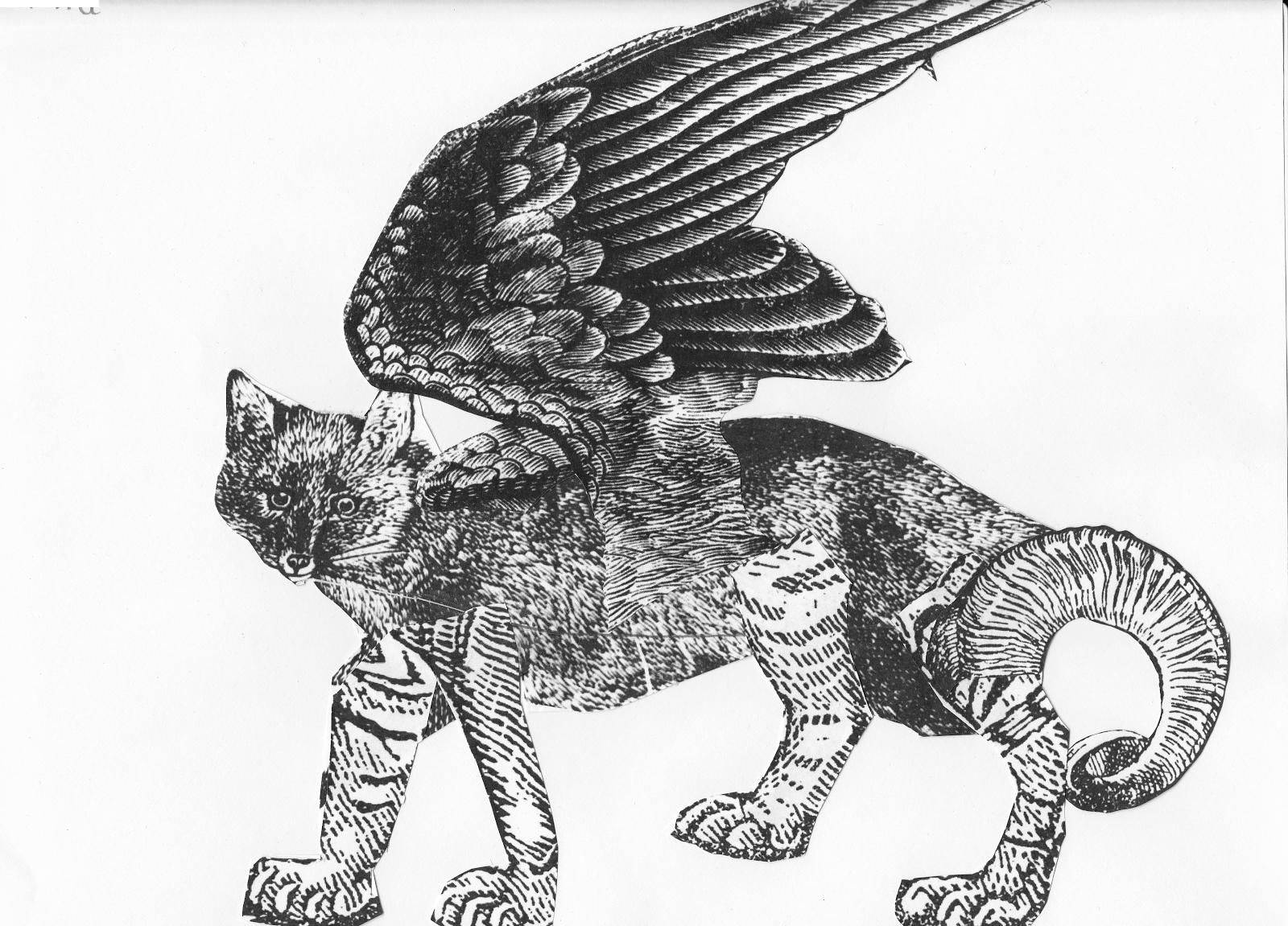 Voilà Art Room: Mythical Creatures Collage