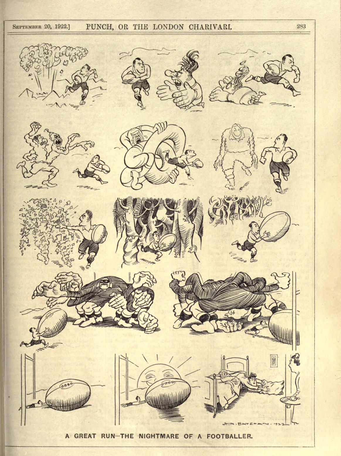 Screwball Comics: Taking the Bate: The 1922 H.M. Bateman Punch Cartoons