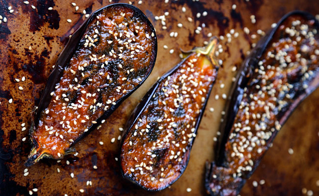 [Japanese Recipes] Nasu Dengaku - Miso Glazed Eggplant - All Asian ...